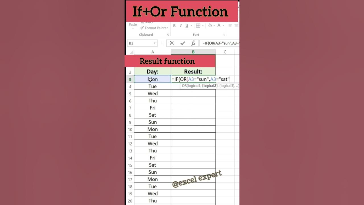 If+Or function in Excel !#excel #microsofttips #excelformulas #excelformulas #exceltricks # ...