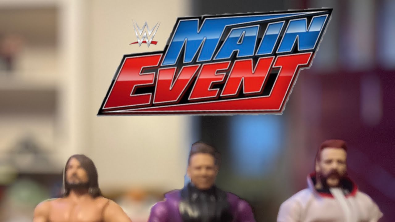 The 3 WWe main event action figures - YouTube