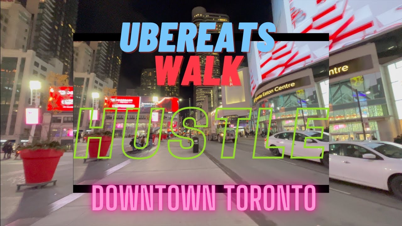 Uber walk Toronto Downtown easy $28.30/hr - YouTube