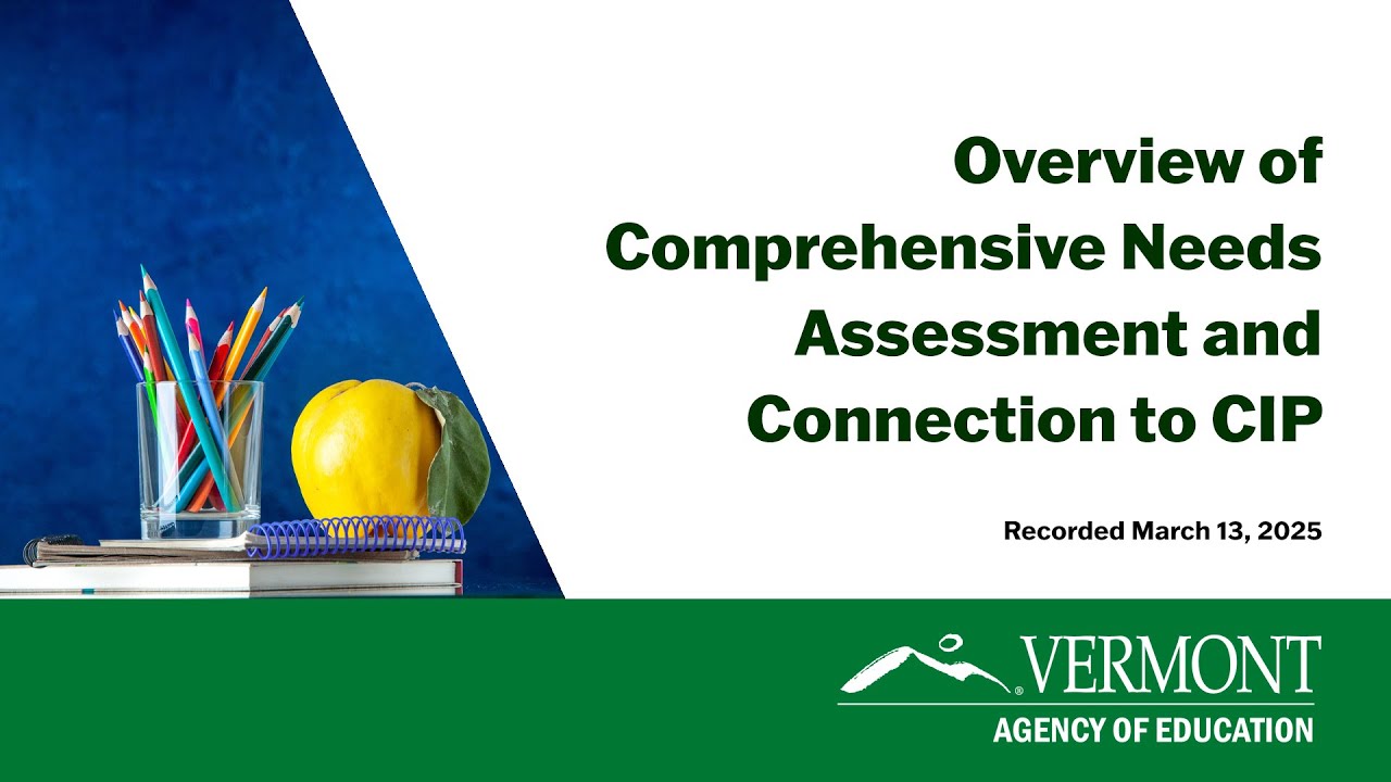 Overview of Comprehensive Needs Assessment and Connection to Continuous ...