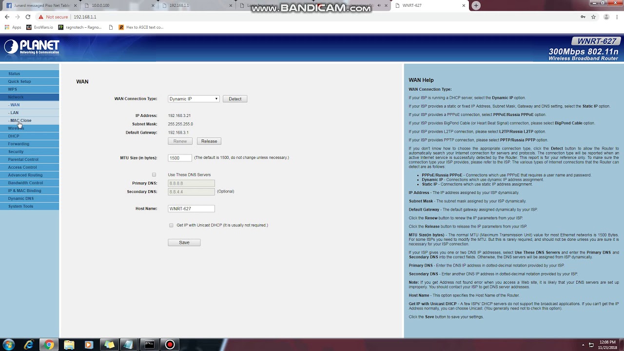 Planet AP router config - YouTube