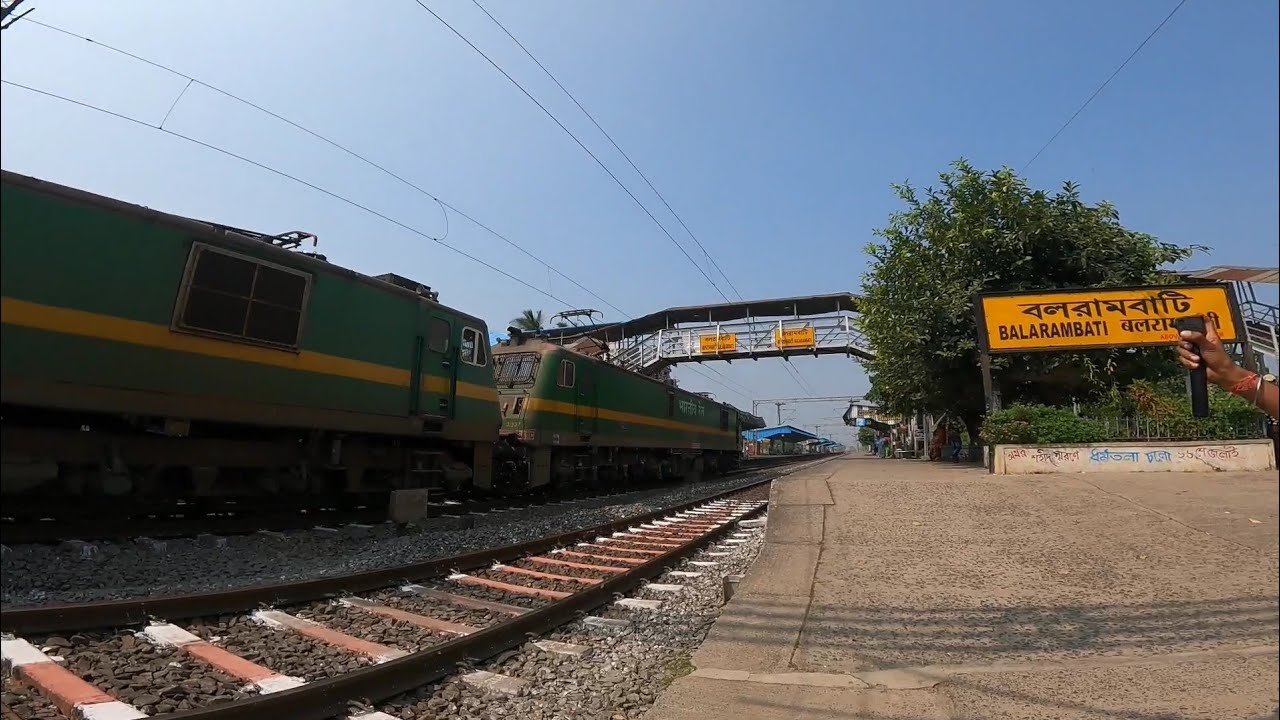 Power Full Green Monster Twins Wag-9 Loco Haluing Freight Train ...