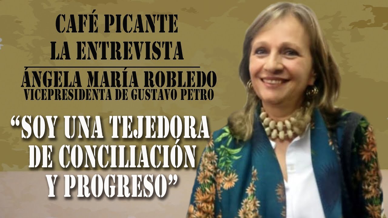 ÁNGELA MARÍA ROBLEDO FÓRMULA VICEPRESIDENCIAL DE GUSTAVO PETRO EN CAFE ...
