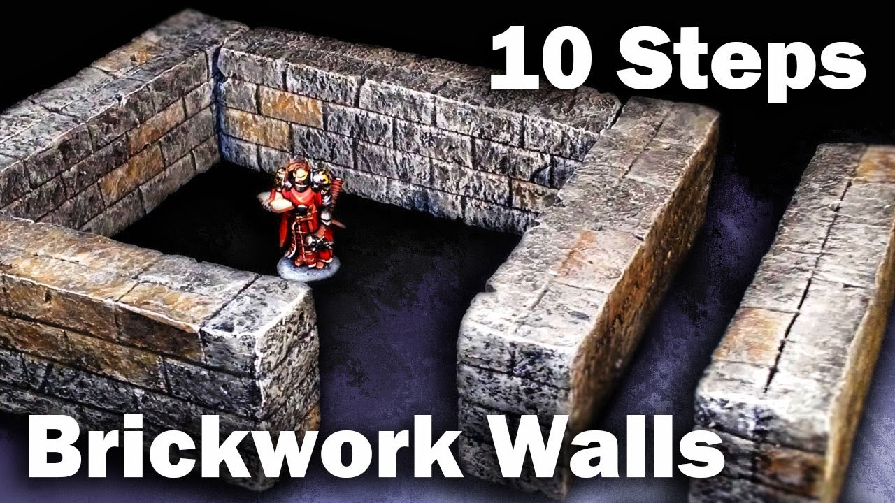 Modular Brickwork Walls for Tabletop Games - YouTube