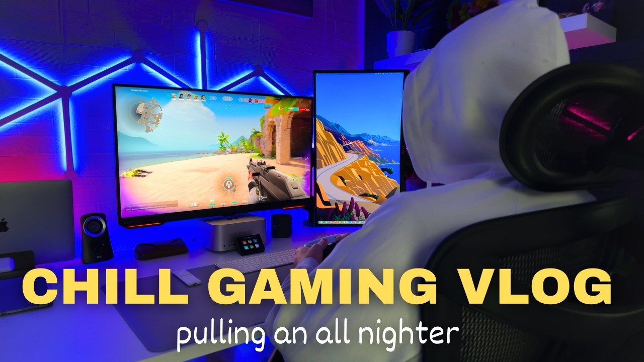Chill Gaming Vlog 🎮 Chill Gaming Vibes Pulling An All Nighter - YouTube
