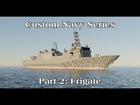 How to build a Custom Navy Fleet in Minecraft - Part 2: Frigate - YouTube