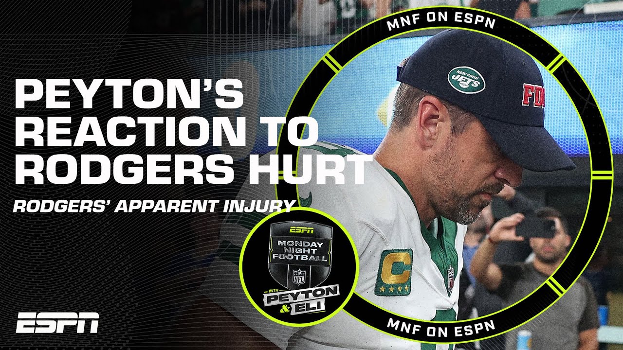 'HOLY COW' 😳 Peyton Manning IN DISBELIEF by Aaron Rodgers' injury in ...