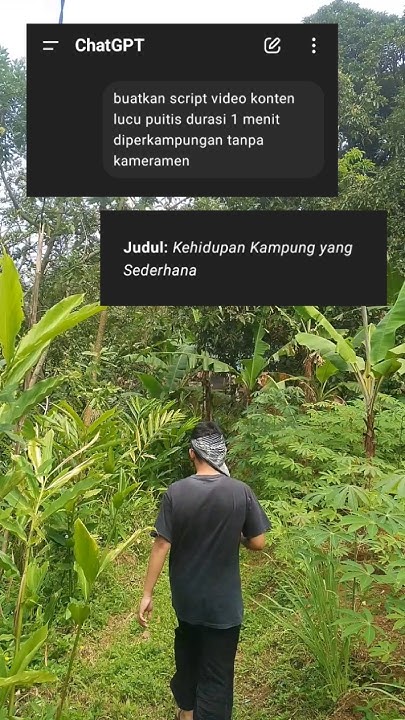 Konten Dibuatkan Chat GPT " Kehidupan Kampung Yang Sederhana " #viral #konten #ai #chatgpt - YouTube