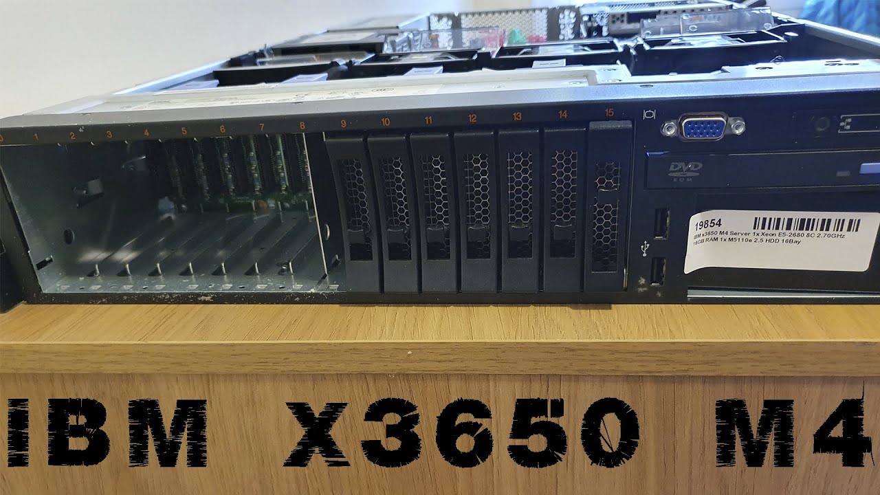 Segundo Servidor IBM X3650 M4 Para el Clúster de Vmware. - YouTube