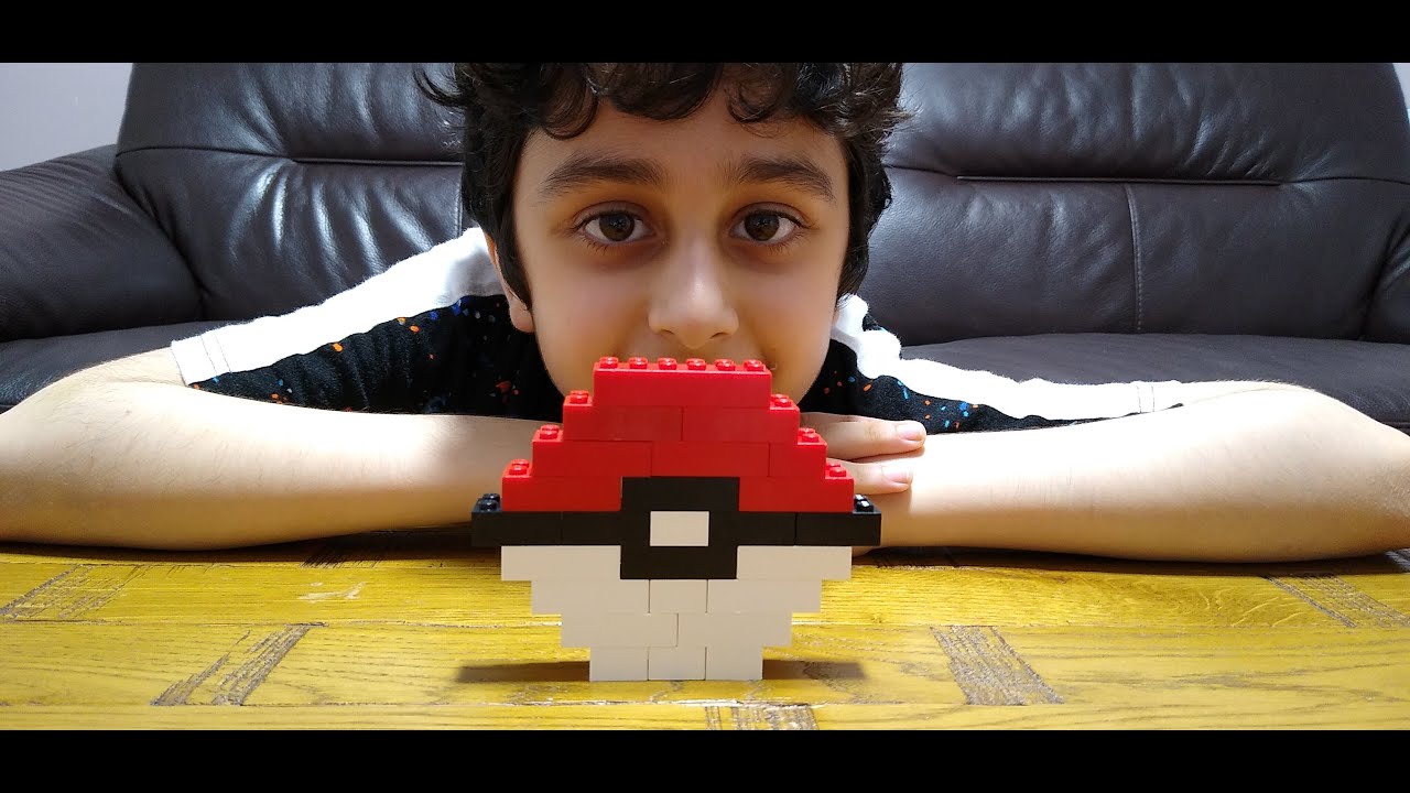 Making a big Lego Pokemon Pokeball in 4K UHD - YouTube