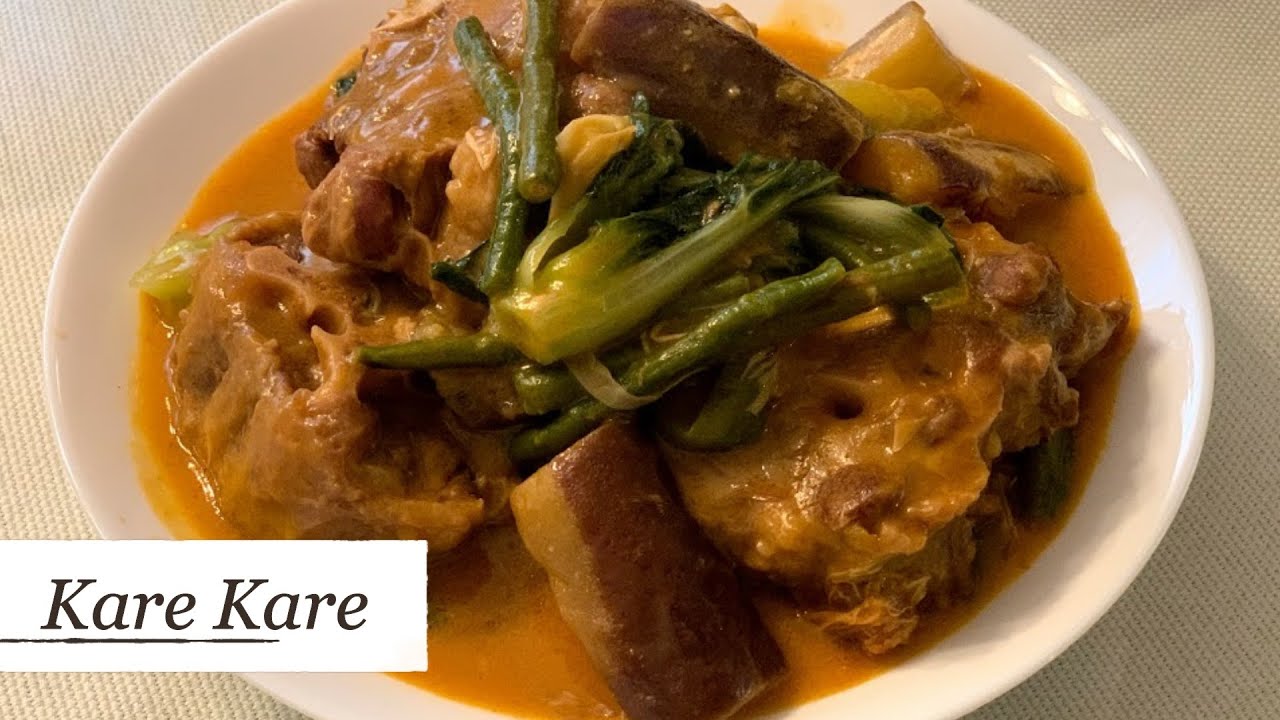 How To Make Kare Kare - YouTube