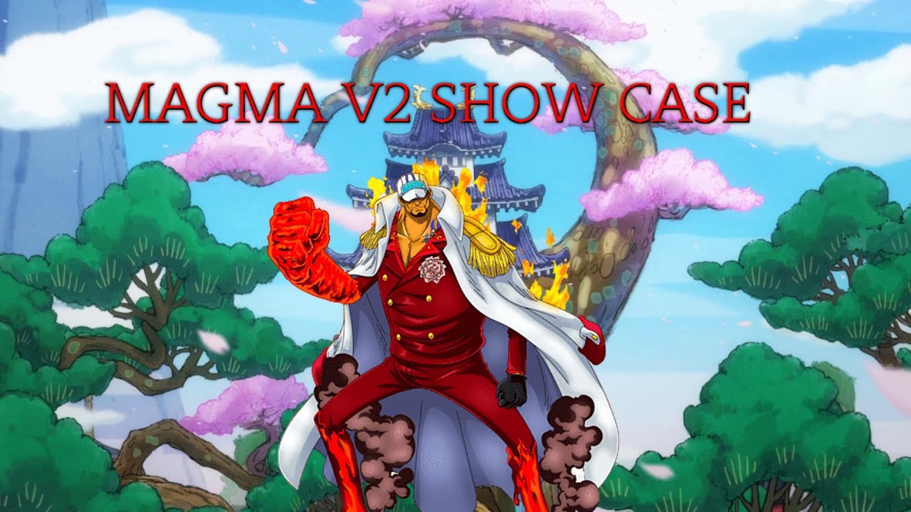 SHOW CASE DE MAGMA V2/ A ONE PIECE GAME/ FRUTA ROTISIMA - YouTube
