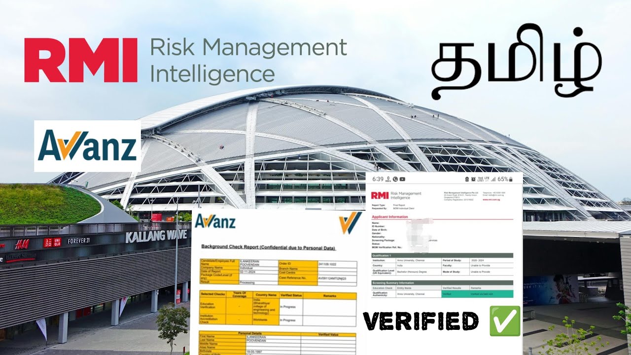 RMI / Avvanz🇸🇬சிங்கப்பூரில் Education Background Verification💯process ...