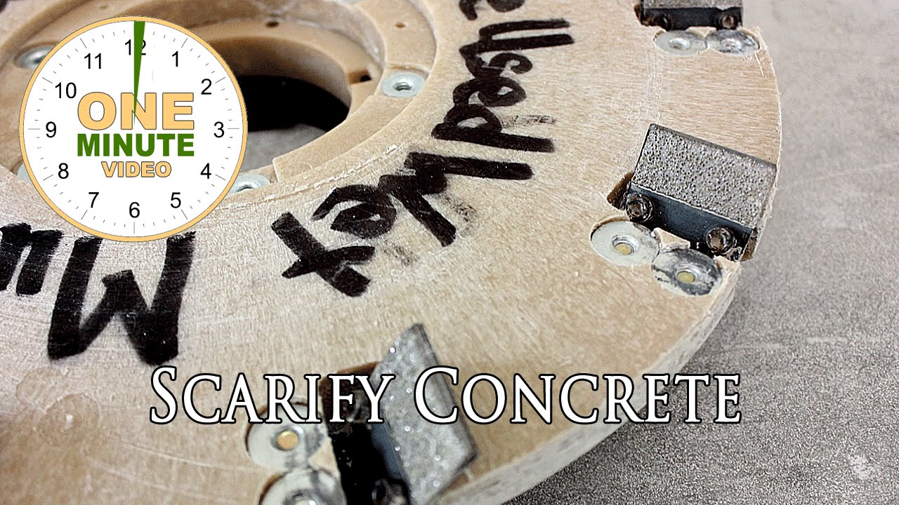 Scarify Concrete - YouTube