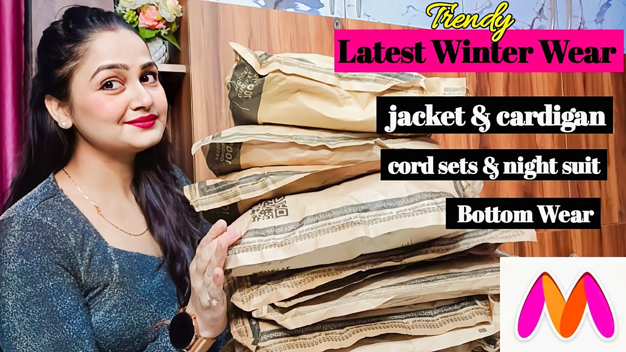 Myntra Winter Wear Haul,Woolen Co-Ord Set,Velvet Track Suit,Night suit ...