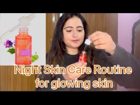 Night skincare routine for glowing skin | (100%)work to acheive glass ...