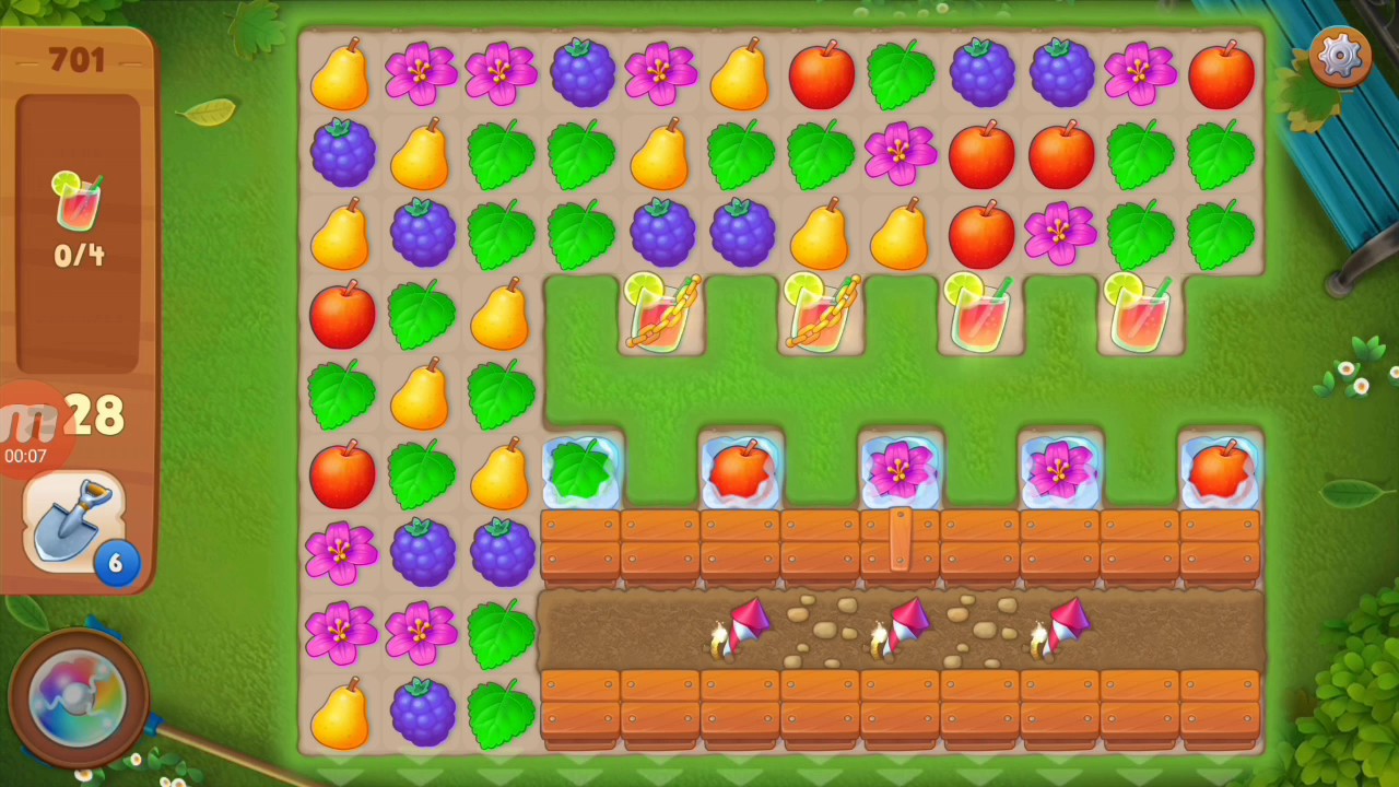 Gardenscapes - New Acres Level 701 Gameplay. Must watch! - YouTube