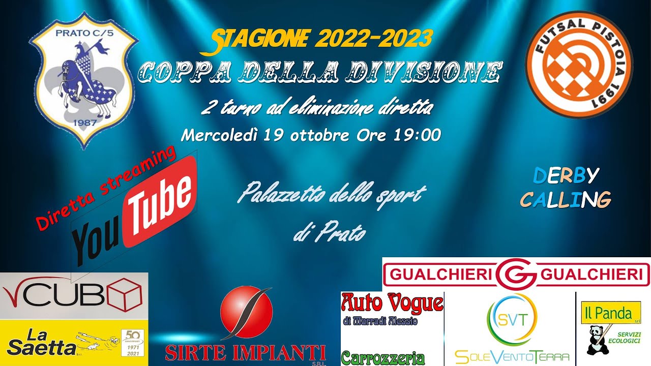 PRATO CALCIO A 5 vs NUOVA COMAUTO PISTOIA (LIVE) - YouTube