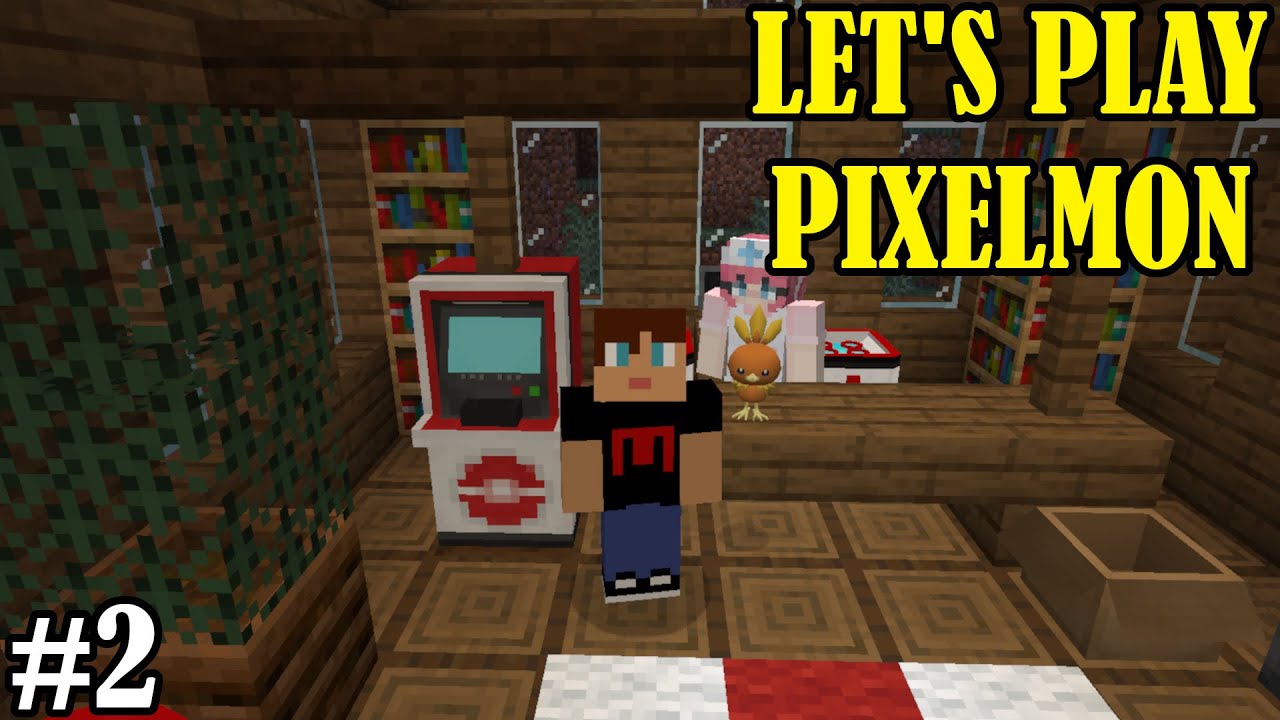 Pokemon Center - Let's Play Minecraft Pixelmon Episode 2 - YouTube