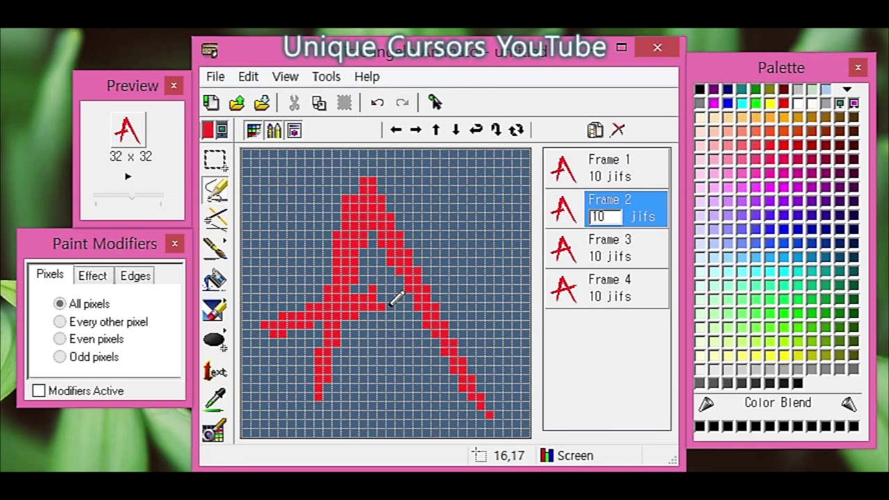 PLL's 'A' Animation Cursor: Timelapse Tutorial - YouTube