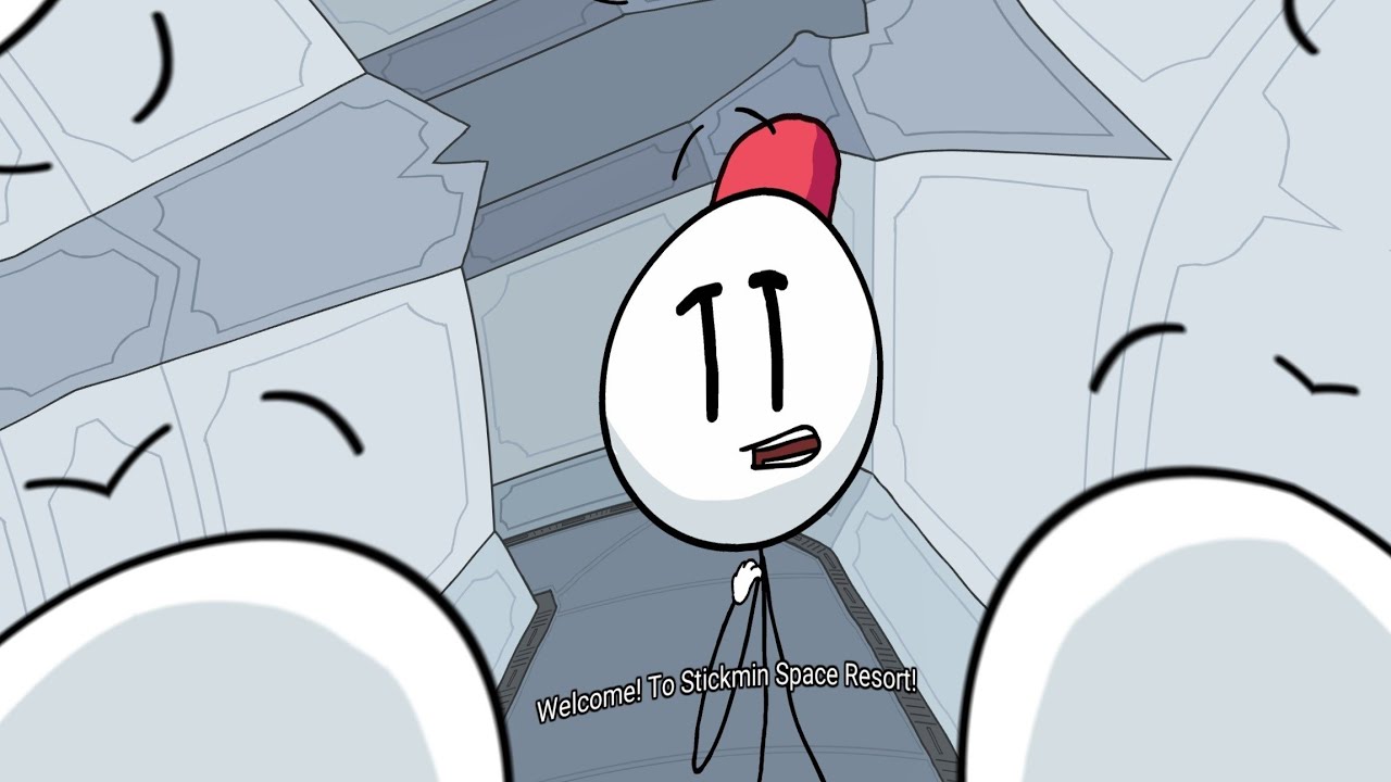 Henry Stickman completing the Mission #13 Stickman Space Resort - YouTube