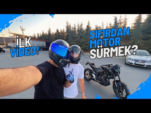 KARDEŞİME MOTOR KULLANDIRDIM! (AZ KALSIN DÜŞÜYORDU!!!) | RimeMotovlog