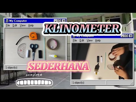 CARA MEMBUAT KLINOMETER SEDERHANA, PENGGUNAAN SERTA PERHITUNGANNYA!!!🤩 ...