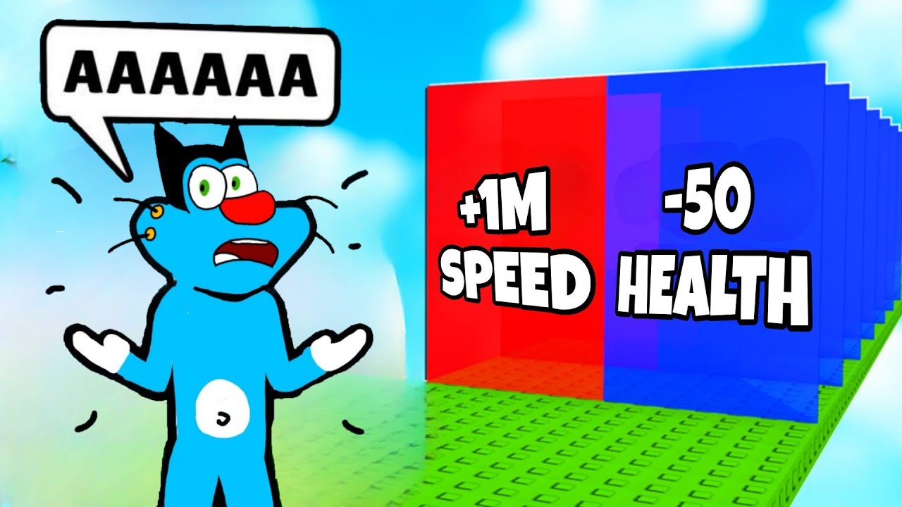 OGGY PLAYING EVERY SECOND SPEED SLOW IN ROBLOX! - YouTube