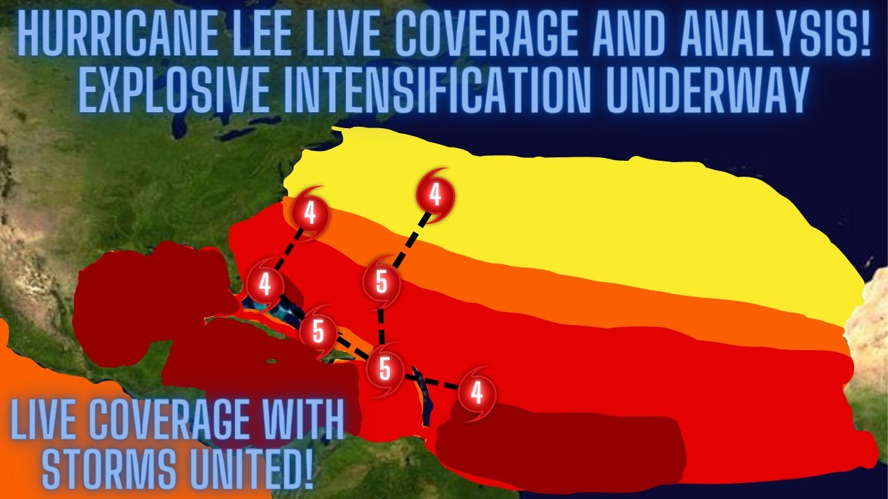 Explosive Intensification Underway! Hurricane Lee Live Coverage And ...