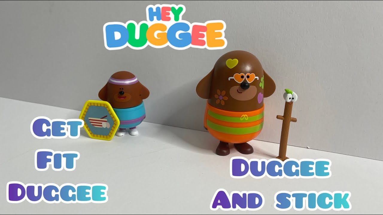 Hey Dugge figures, Get fit Duggee and Dugge and stick 😊😀 - YouTube