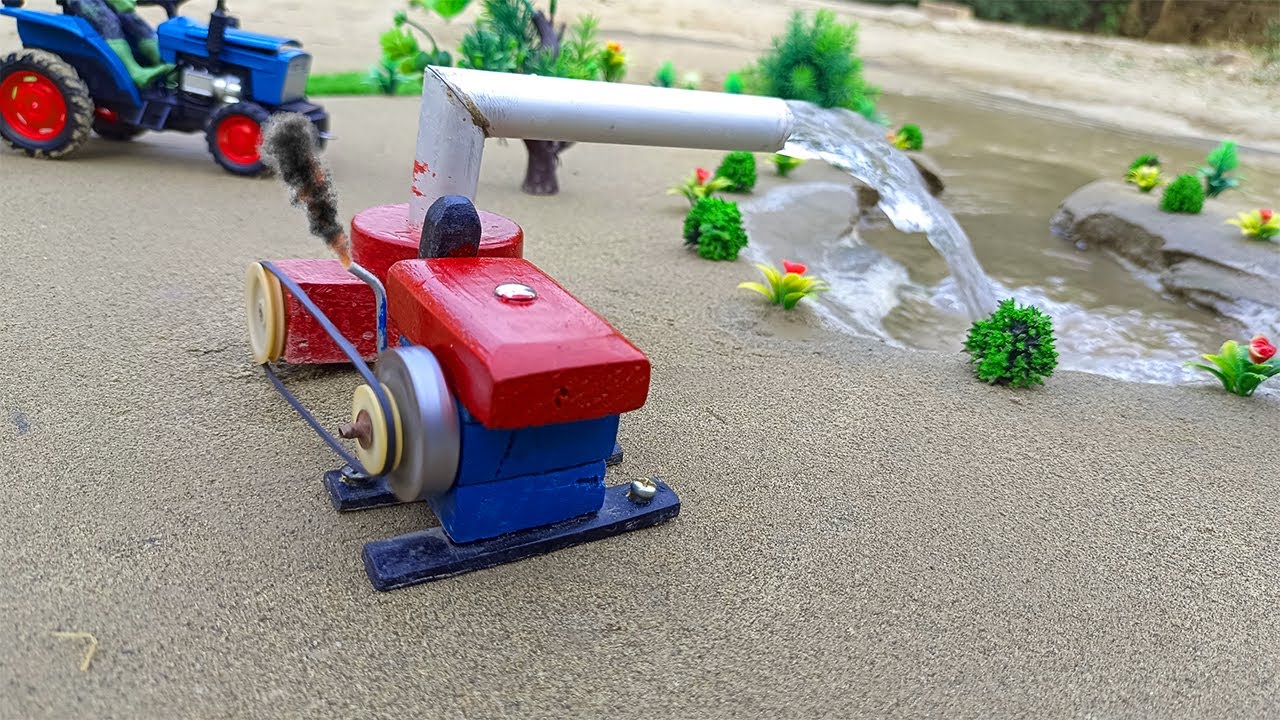 mini petter engine water pump | mini water pump - YouTube