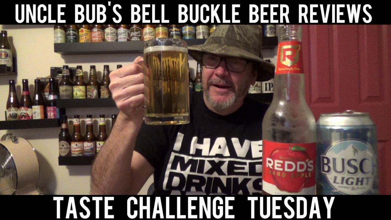 Tuesday Taste Challenge Busch Light 4.1%with Redd's Hard Apple 5% - YouTube