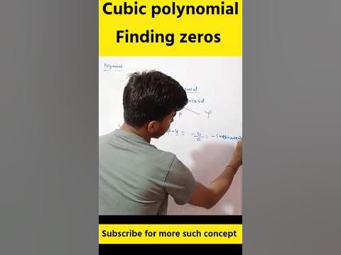 Finding zeros of cubic polynomial Concept #cbse #ntse2023 # ...