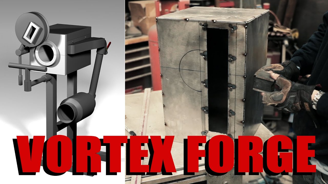 HOW TO BUILD A VORTEX RIBBON BURNER KNIFE FORGE - PART 1 - YouTube