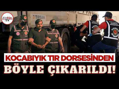 Arif Kocabıyık, TIR dorsesinden böyle çıkarıldı! Gözaltına alındığı anlar kamerada