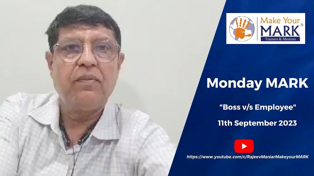 Monday MARK Boss vs Employee 11th September 2023 English1 - YouTube