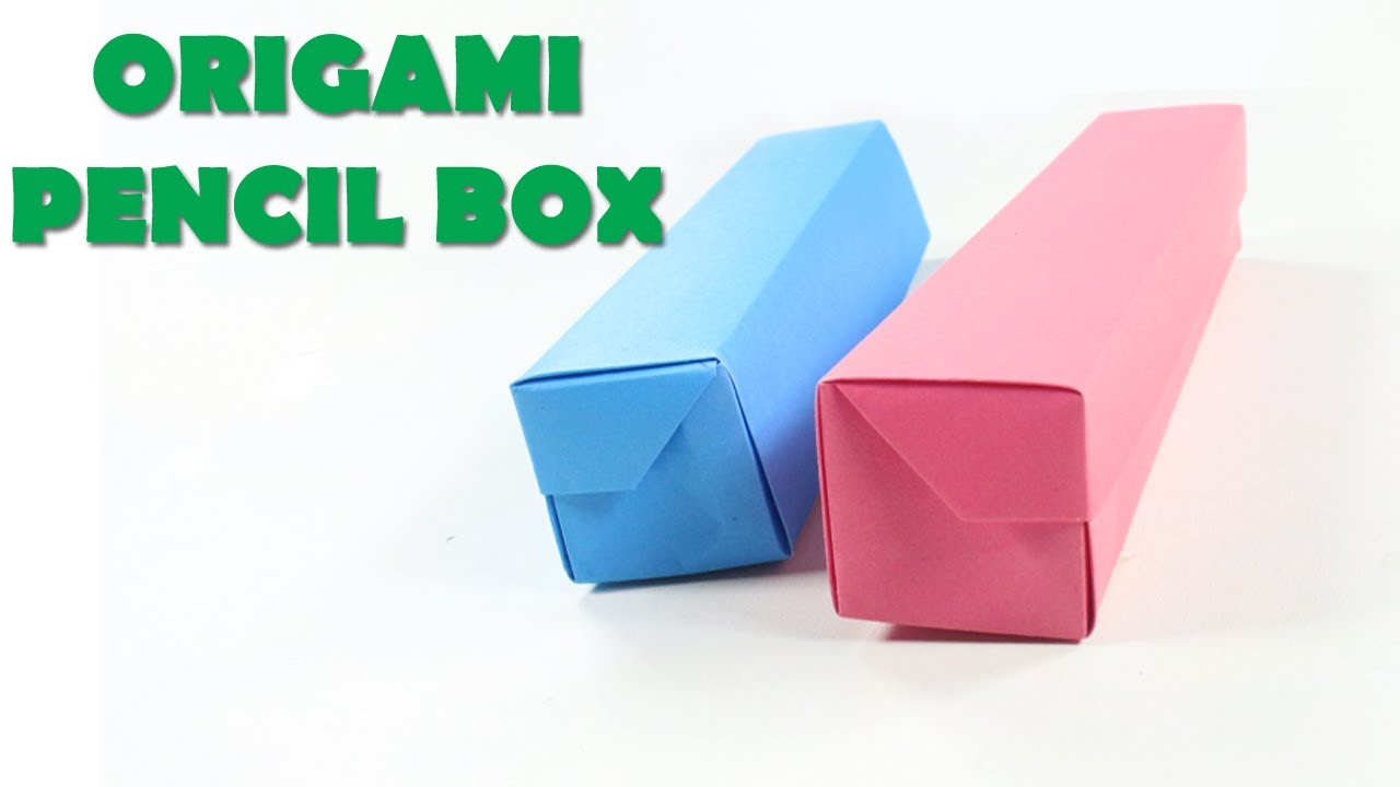 Origami Pencil Box Tutorial | Origami Pencil Box Instructions ...