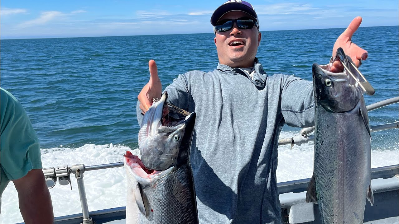 Holy Moly Big Salmon Landed! - YouTube