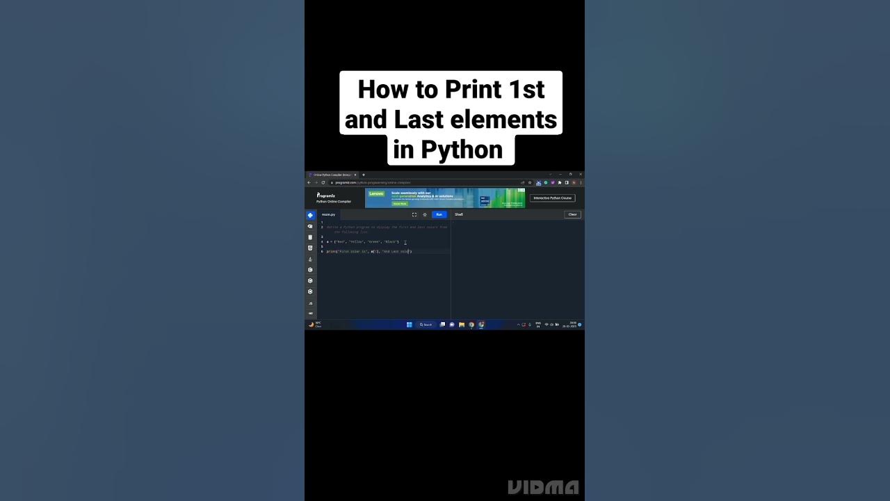 Shorts Python Practice For Beginners Python Pythontutorial Pythonshorts Youtube 7066