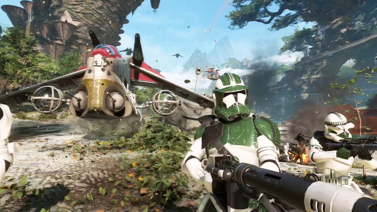 Star Wars Battlefront 2 - Cinematic Multiplayer Gameplay - YouTube