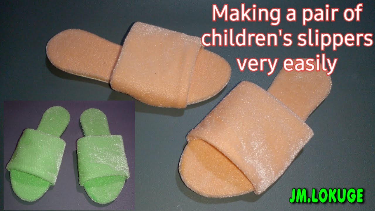 how to make slippers at home. - YouTube