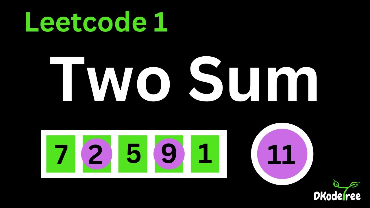 Two Sum Leetcode 1 Hashmap Python3 Youtube 0643