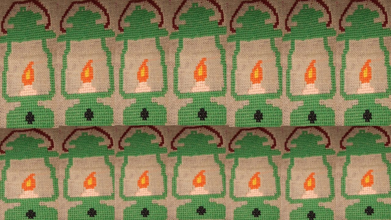 Ason Design.How To Make Lamp Cross Stitch Ason Sitting Mat/Table Mat ...