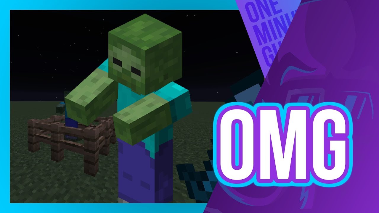 Killing Zombies - Minecraft Java Edition 1.14.4 | One Minute Guide ...