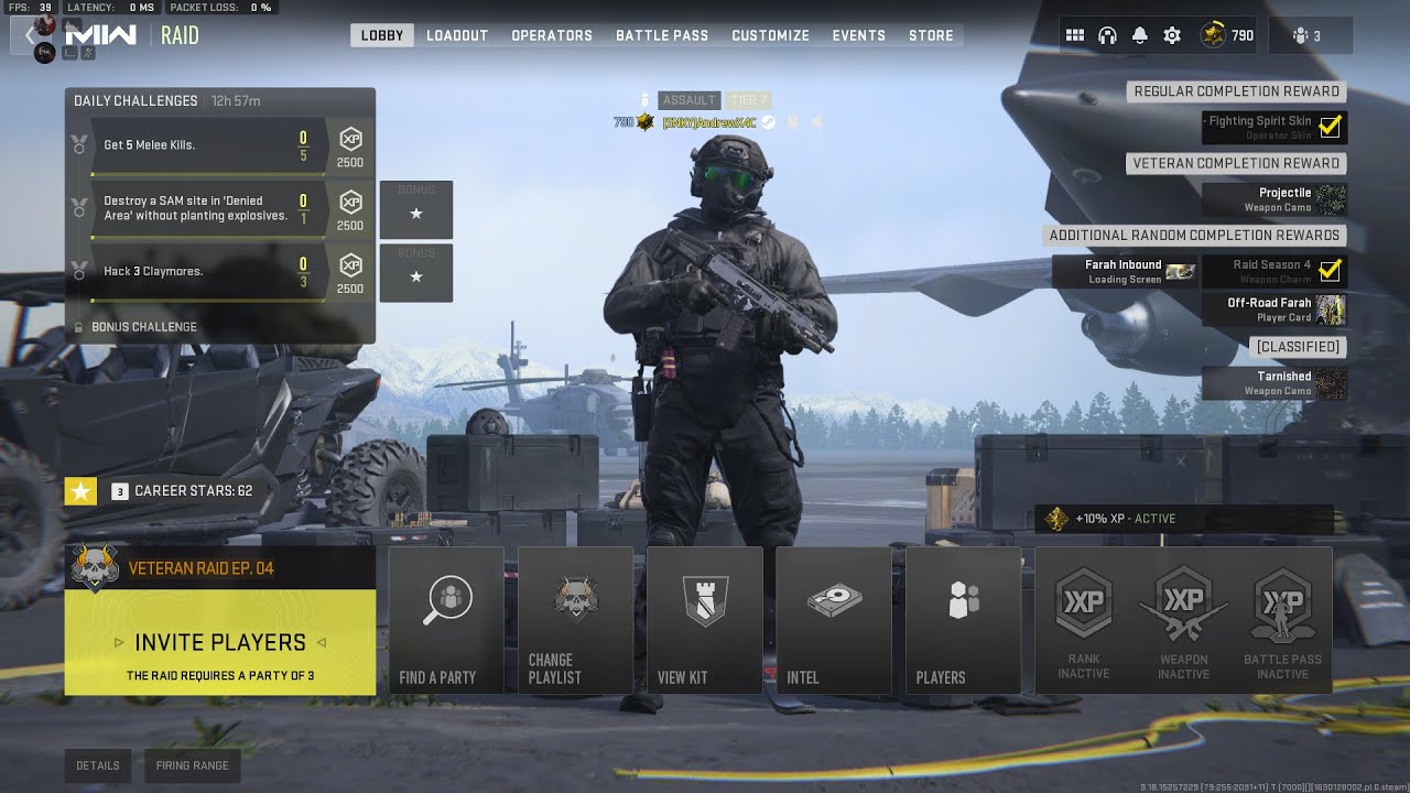 Veteran Atomgrad Raid Episode 04 & Unlocking Tarnished Camo | Call of ...