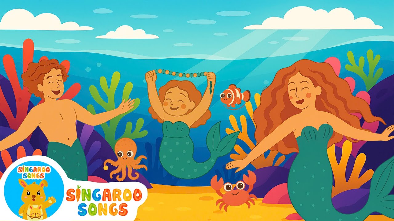 🧜‍♀️🌊 Mermaid Girl | 🎶 Magical Ocean Kids Song | 🌟 Singaroo Songs - YouTube