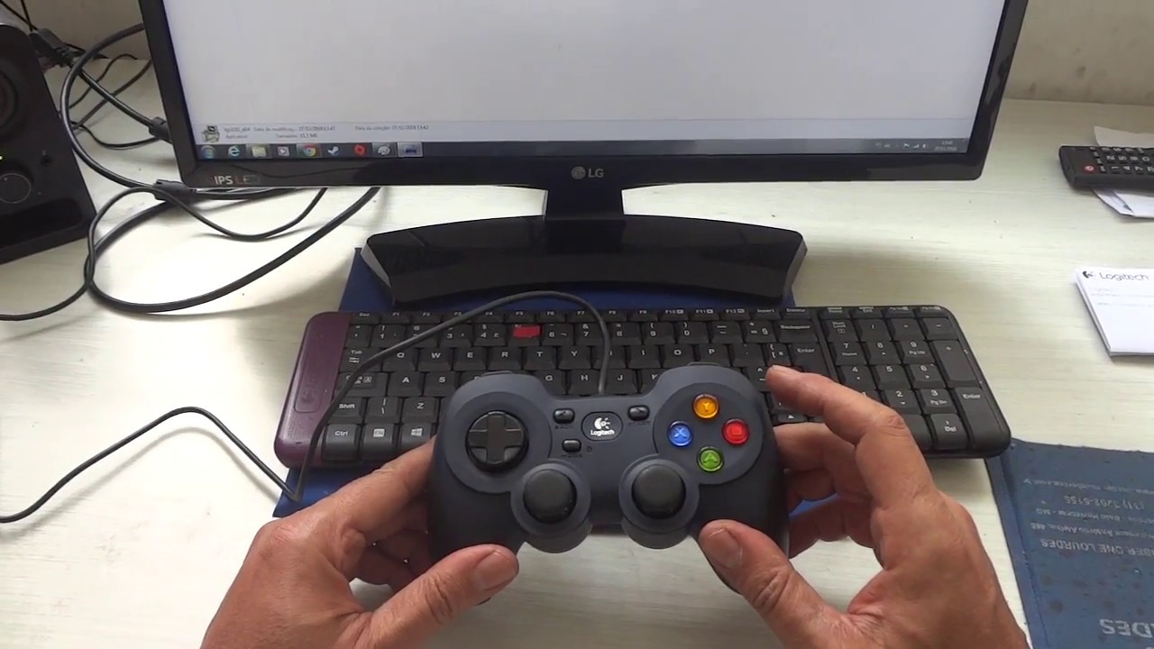Logitech F310 -Controle /unboxing e instalação - YouTube