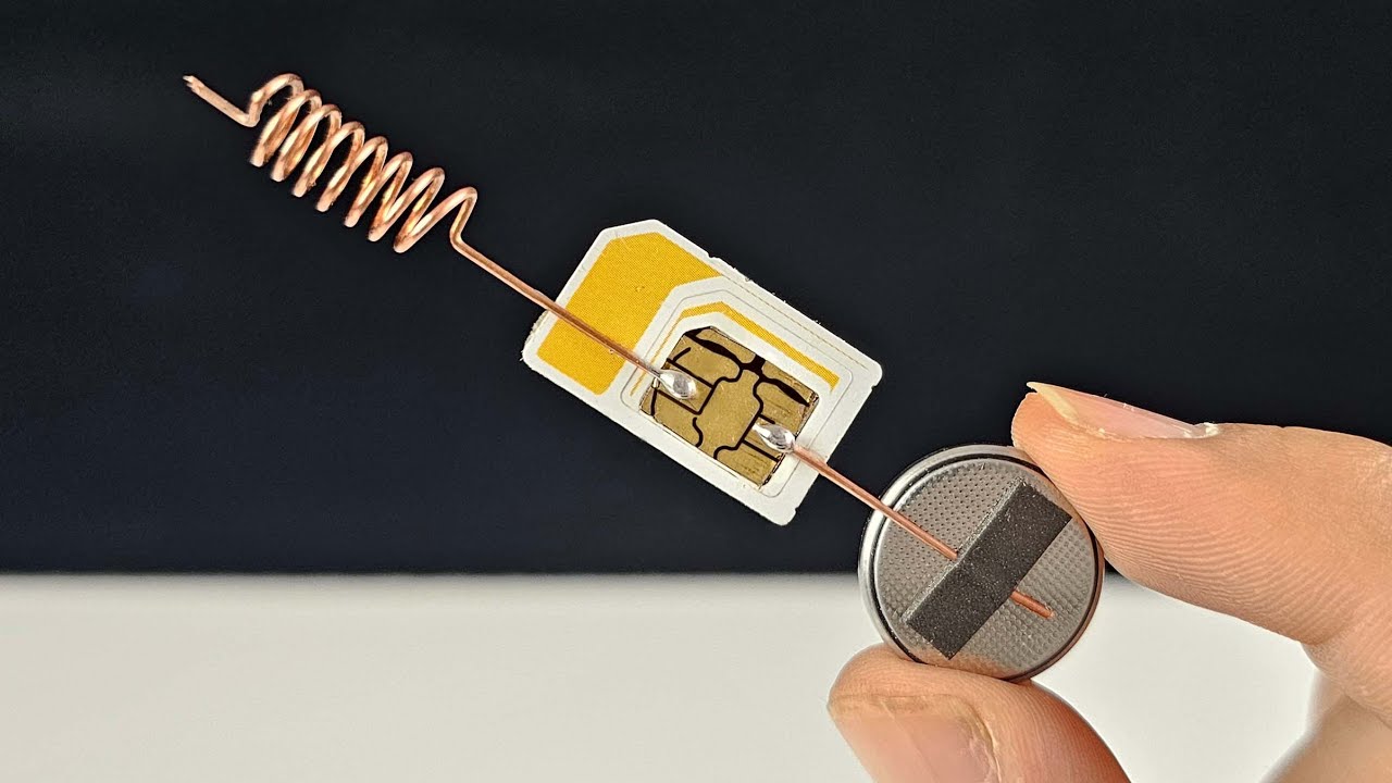 Insert the Coin Battery on the SIM card to be surprised || antenna ...