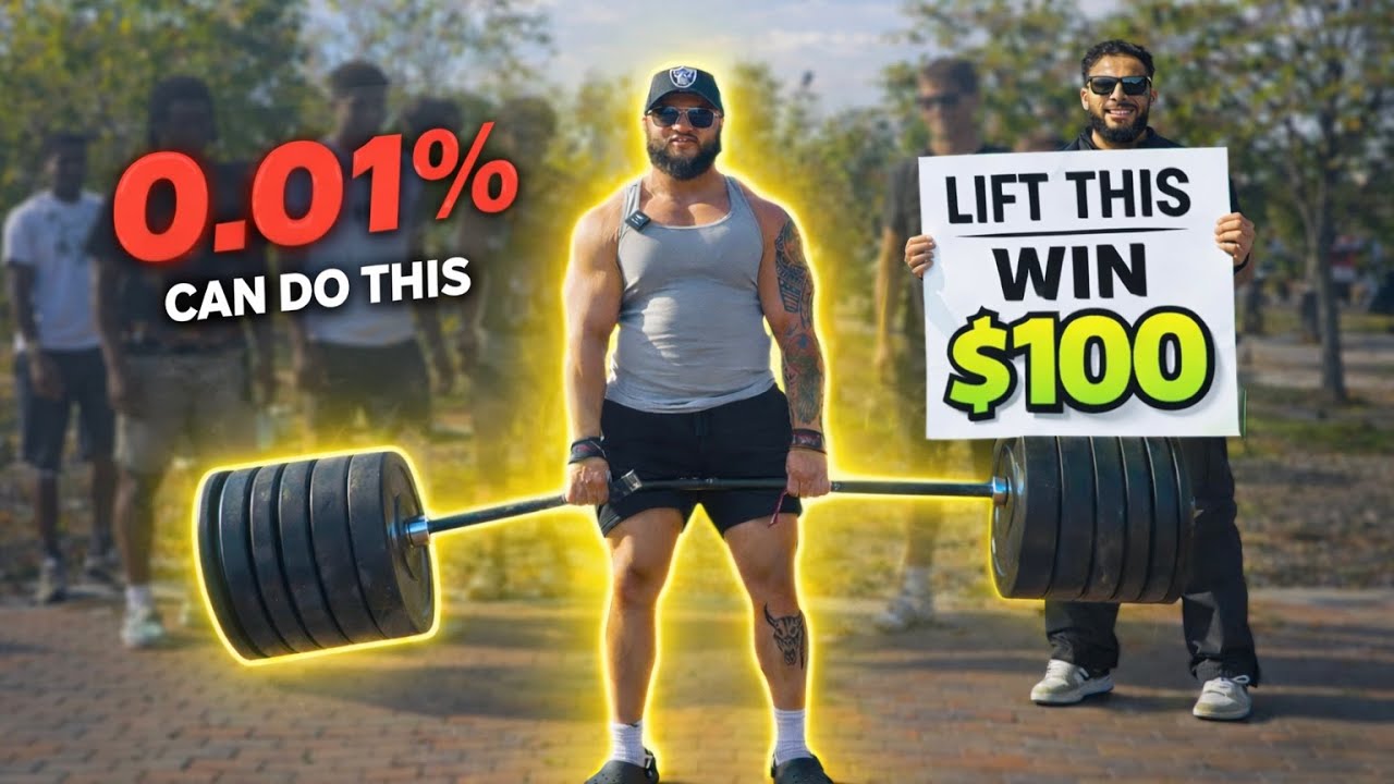 How Common Is A 400 lb Deadlift? (Public Challenge) - YouTube