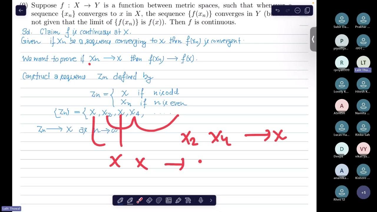 TIFR 2024 Mathematics Part B Question 9 Solution| Continuity in Metric Spaces - YouTube